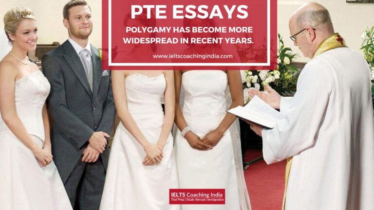 Polygamy has become more widespread in recent years | PTE