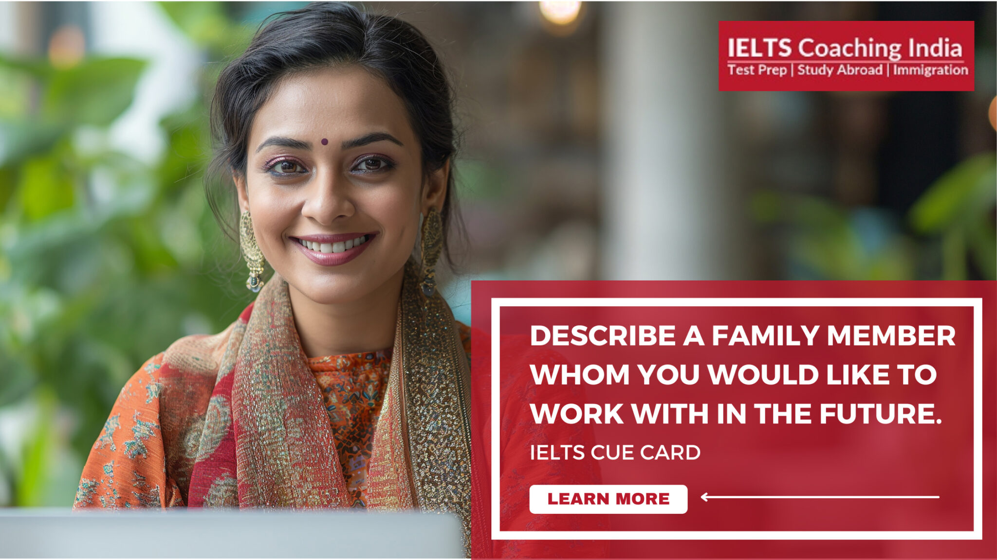 Describe a family member whom you would like to work with in the future
